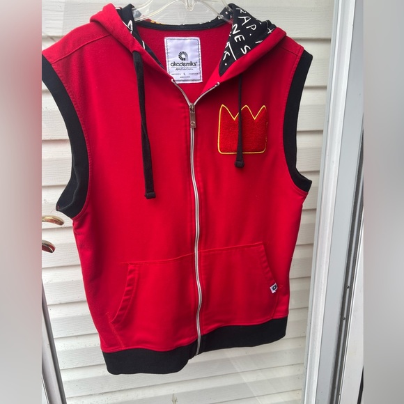 Akademiks | Sweaters | Akademiks Vest A Doily Large Red Hooded | Poshmark